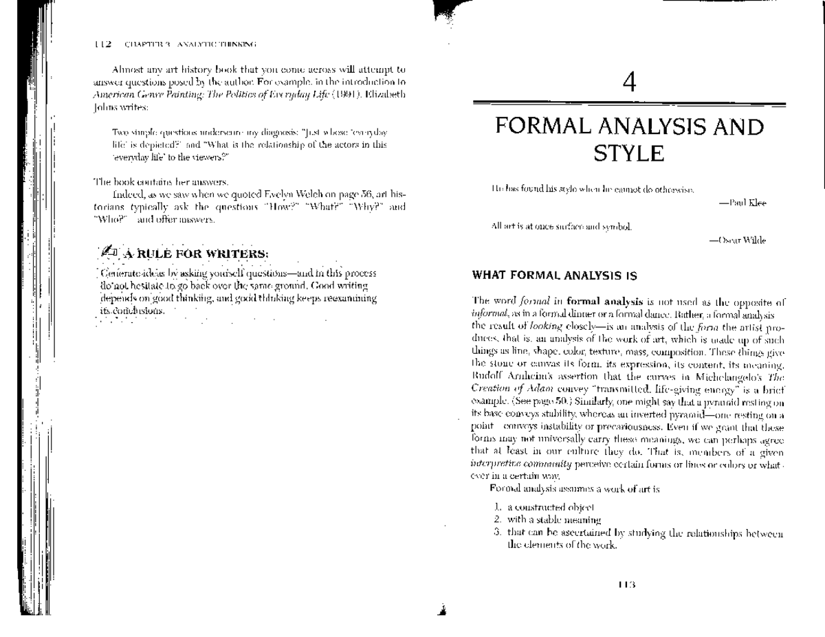 Barnet Formal Analysis and Style excerpt - Eng220 - Studocu