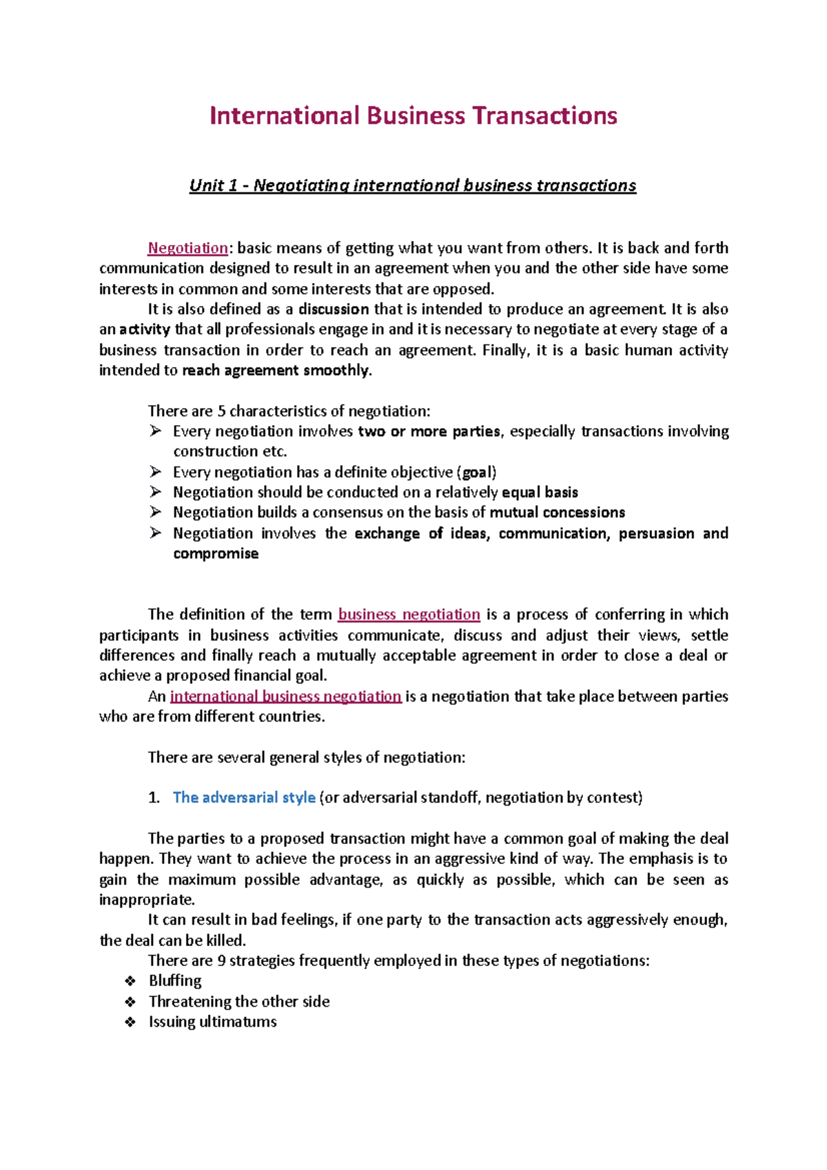 International-Business-Transactions - Warning: TT: undefined function: 32 International Business ...