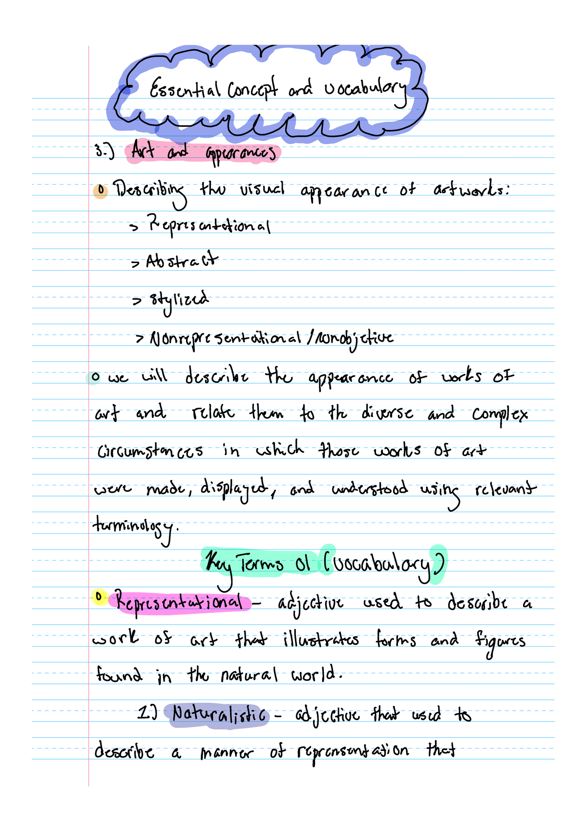 Chapter 3 - Éconceptandbutary 3 Art and appearances 0 Describing the ...