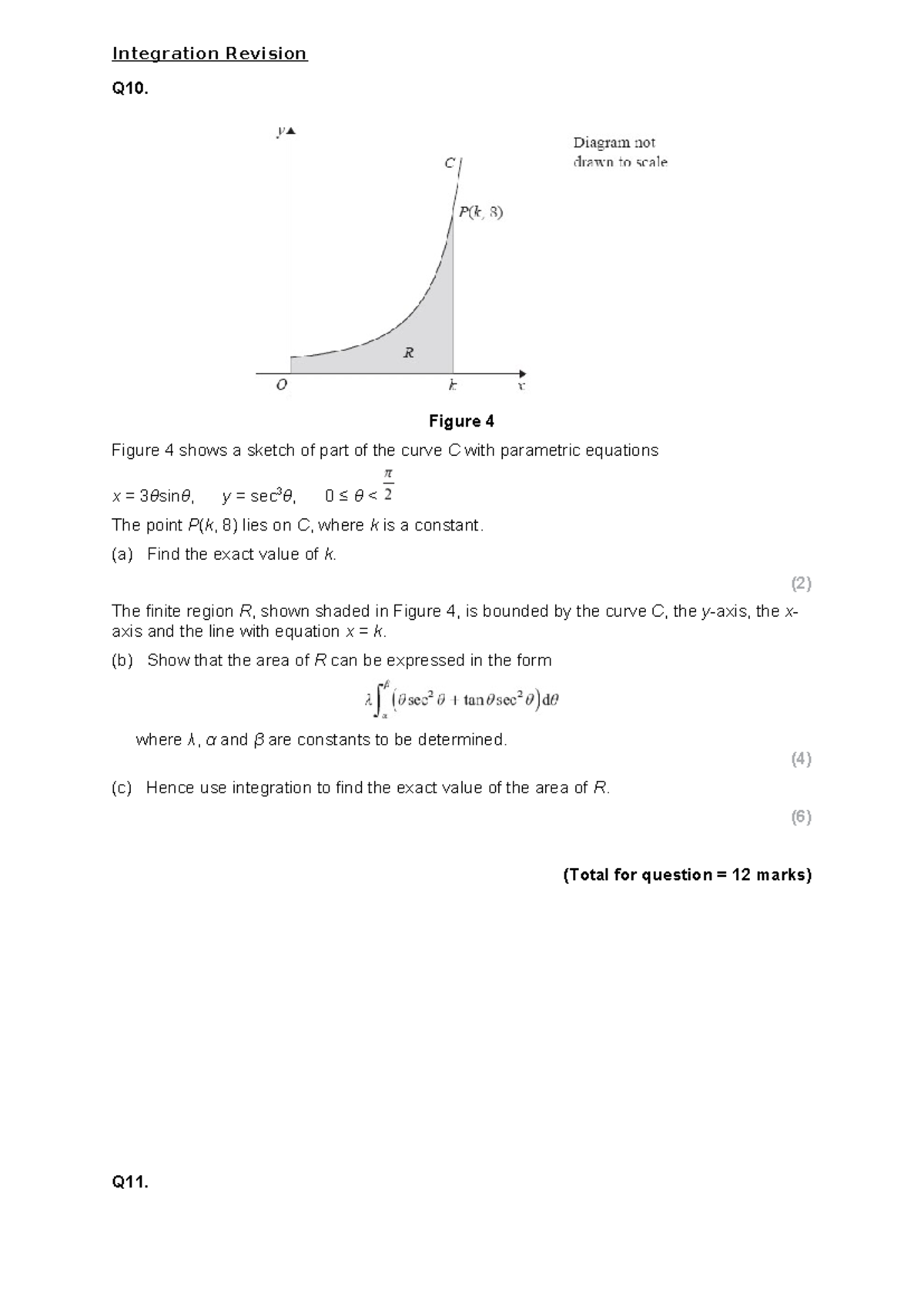 1. Integration Revision - Integration Revision Q10. Figure 4 Figure 4 ...
