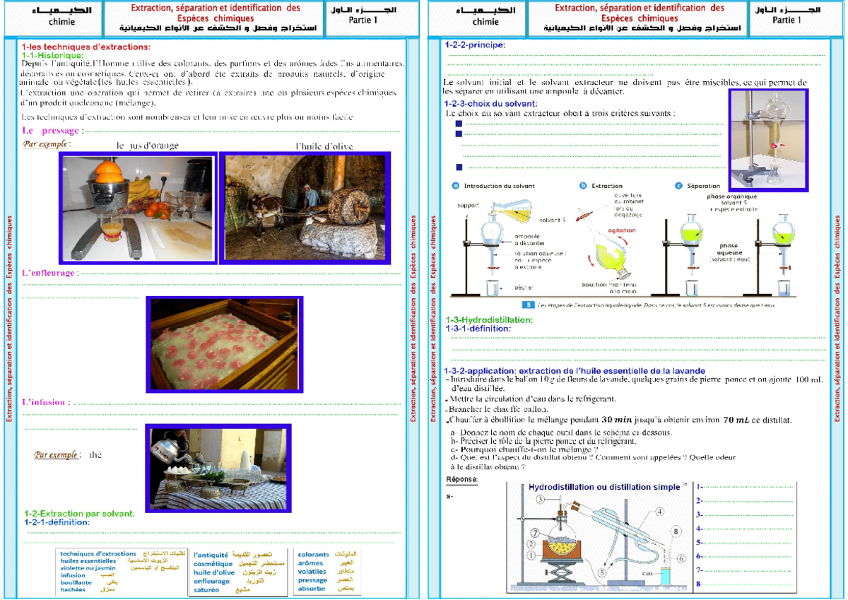 Extraction-cours-eleve - Physique Chimie - Studocu