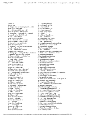 Unit 11-20 - iygyg - Units 11 – 20 Murphy tests ... did she arrive in ...