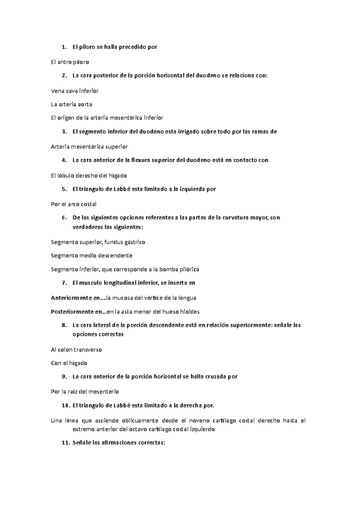 El píloro se halla precedido por - El píloro se halla precedido por El ...