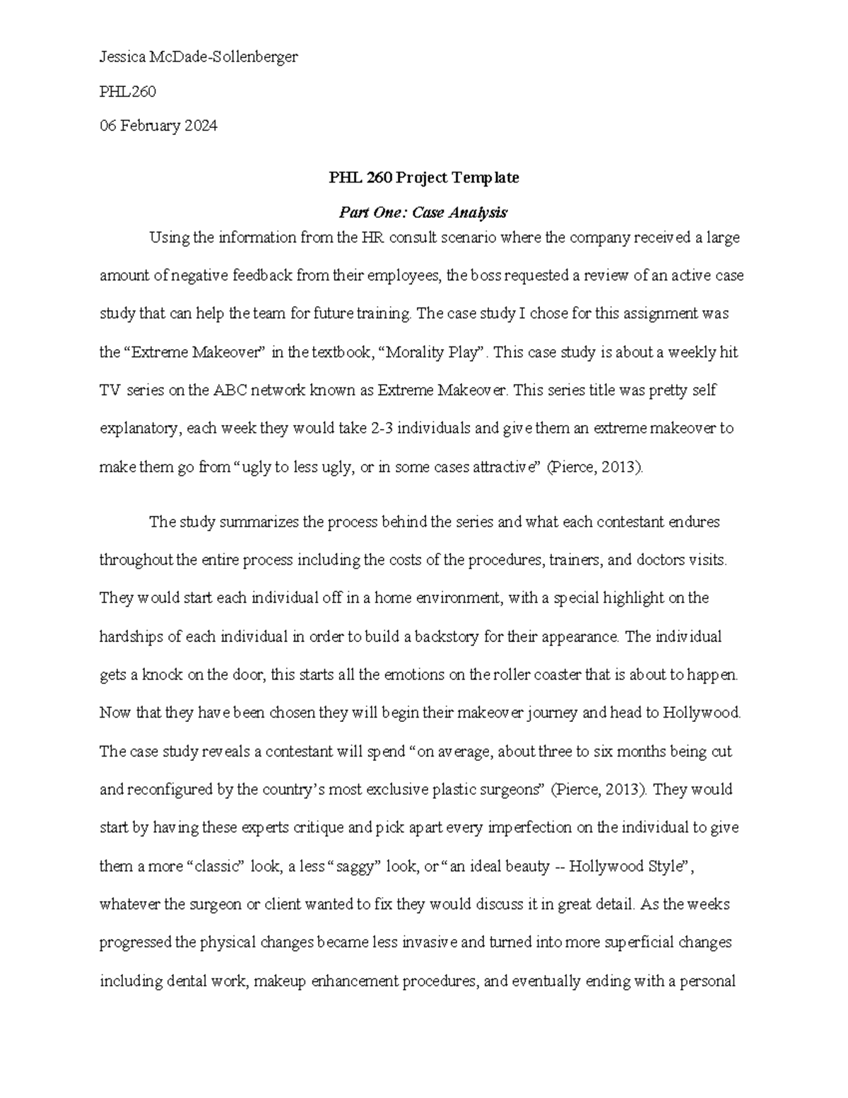 PHL 7-1 Project - Jessica McDade-Sollenberger PHL 06 February 2024 PHL ...