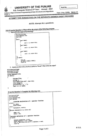 DSA Lecture-20 [22 ︎8 ︎2022] - Data Structures and Algorithms - Studocu