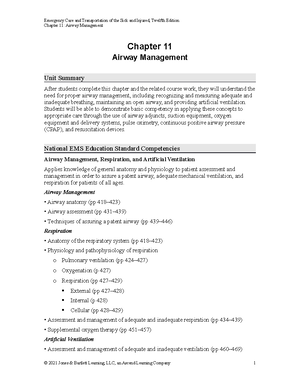 Ch. 10 (Patient Assessment) Notes - Patient Assessment (Chapter 10 ...