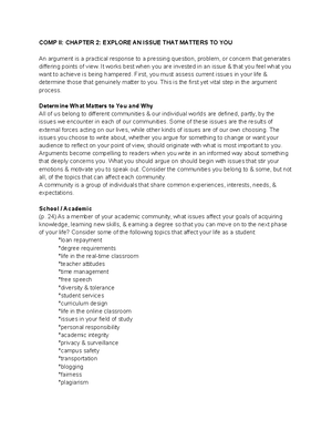 College Composition II Unit 1 DQ - Prompt: As shown in Unit 1’s Lecture ...