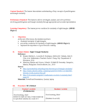 SAFE lesson plan sample - FRED C. LUNENBURG AND MELODY R. LUNENBURG 1 ...