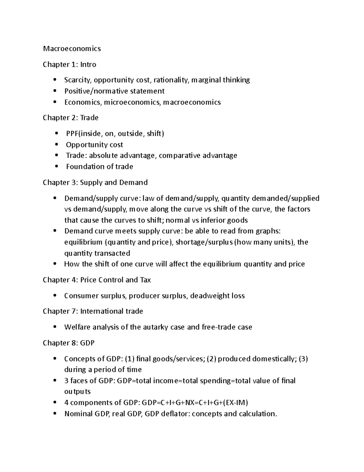 Study guide-macro - Summary Principles Of Macroeconomics ...