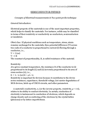 Semiconductor 3 - E-K DIAGRAM & DIRECT AND INDIRECT BANDGAP SEMICONDUCTORS E-K Diagram The - Studocu