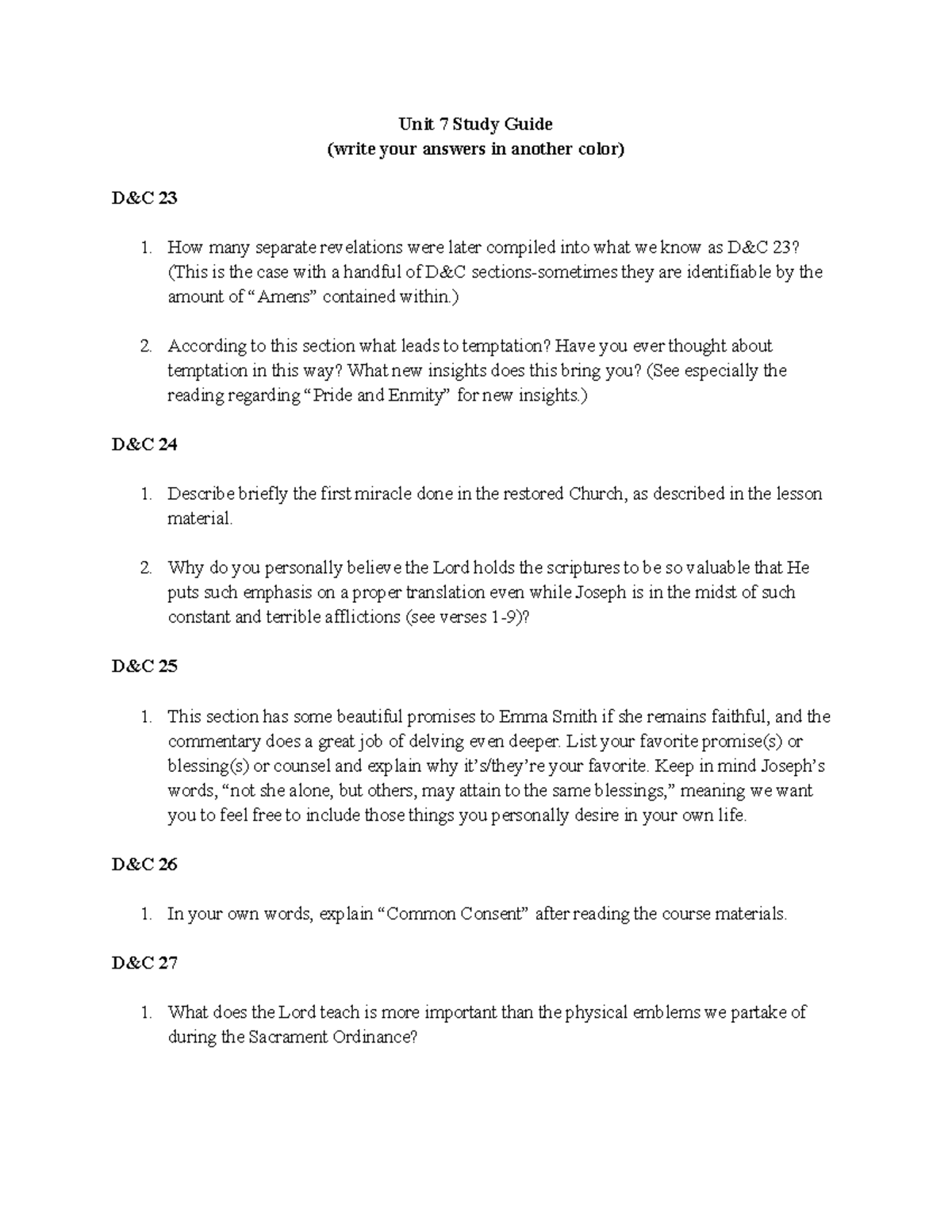 Unit 7 Study Guide - Google Docs - Unit 7 Study Guide (write your ...