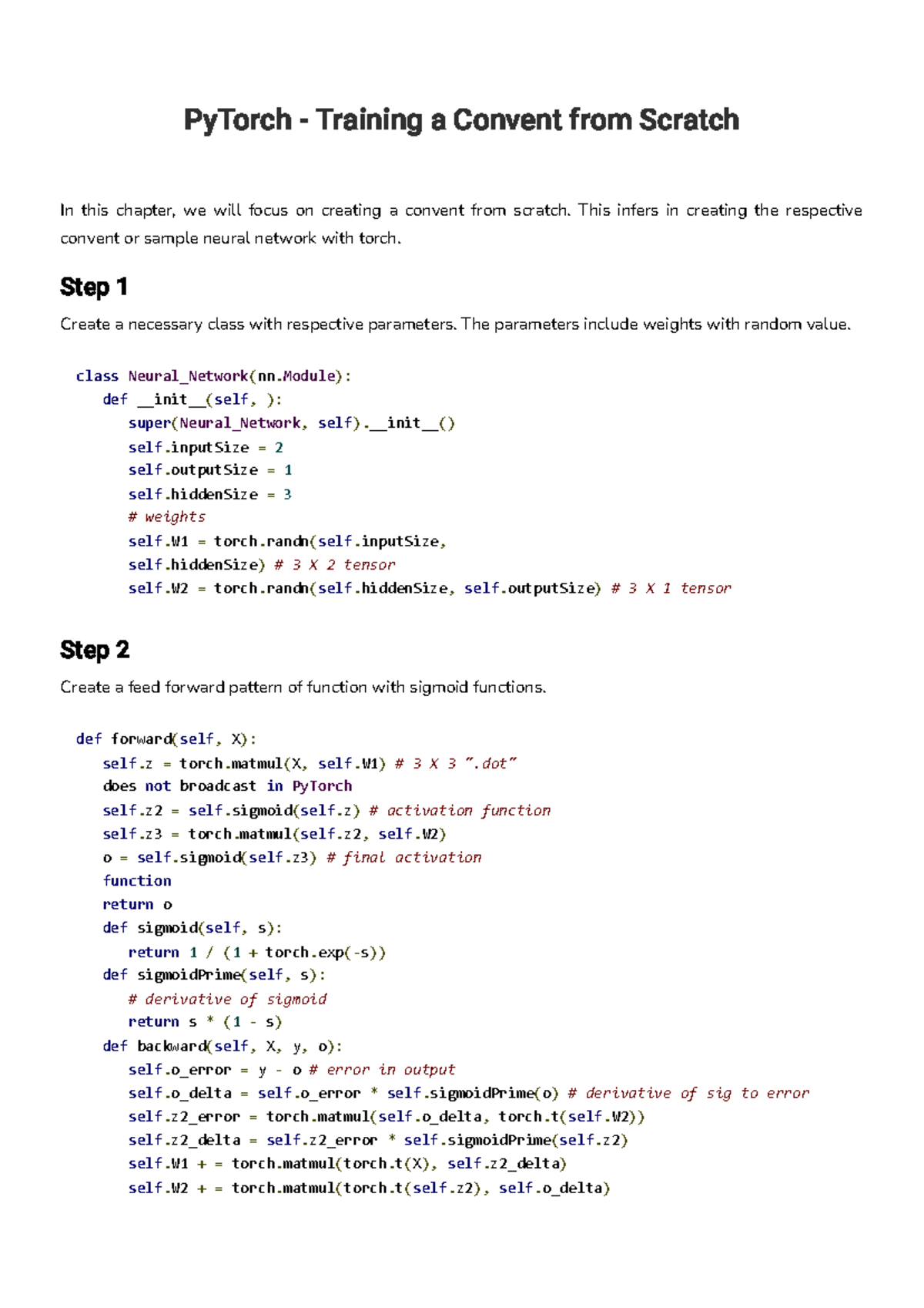 Py Torch - Training a Convent from Scratch - This infers in creating ...