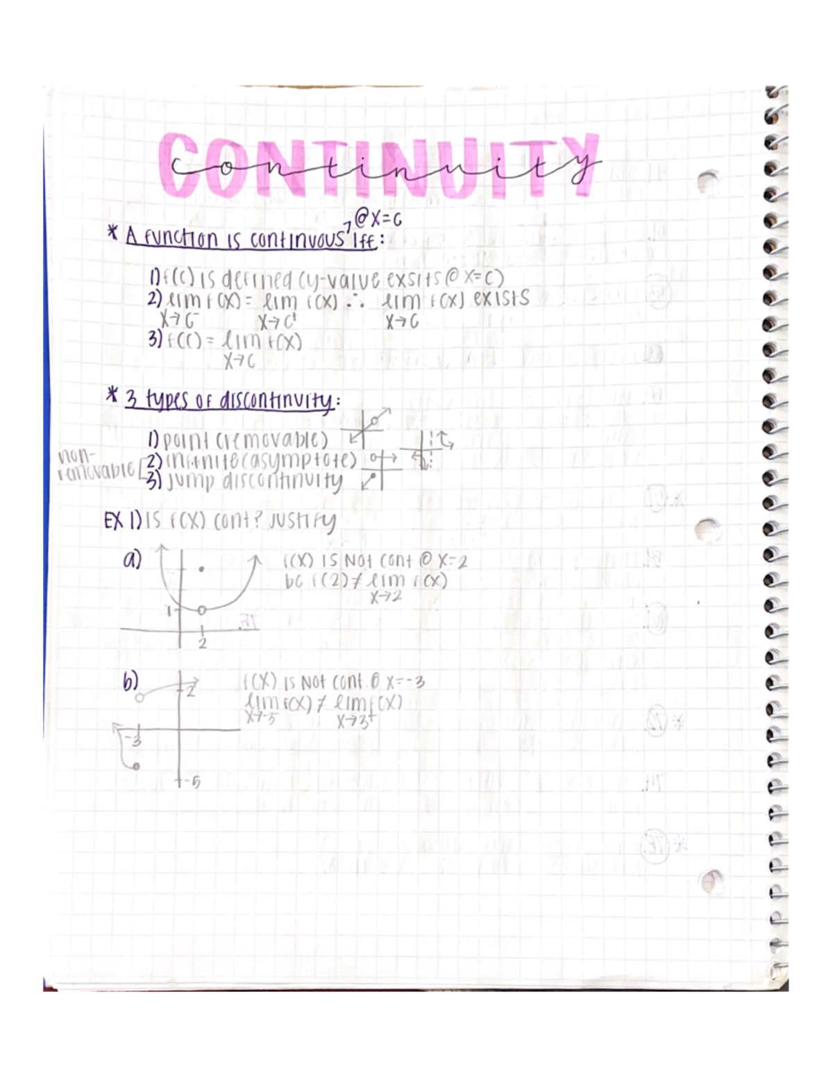 Continuity notes - Kathryn L. Bollinger - MATH140 - Studocu