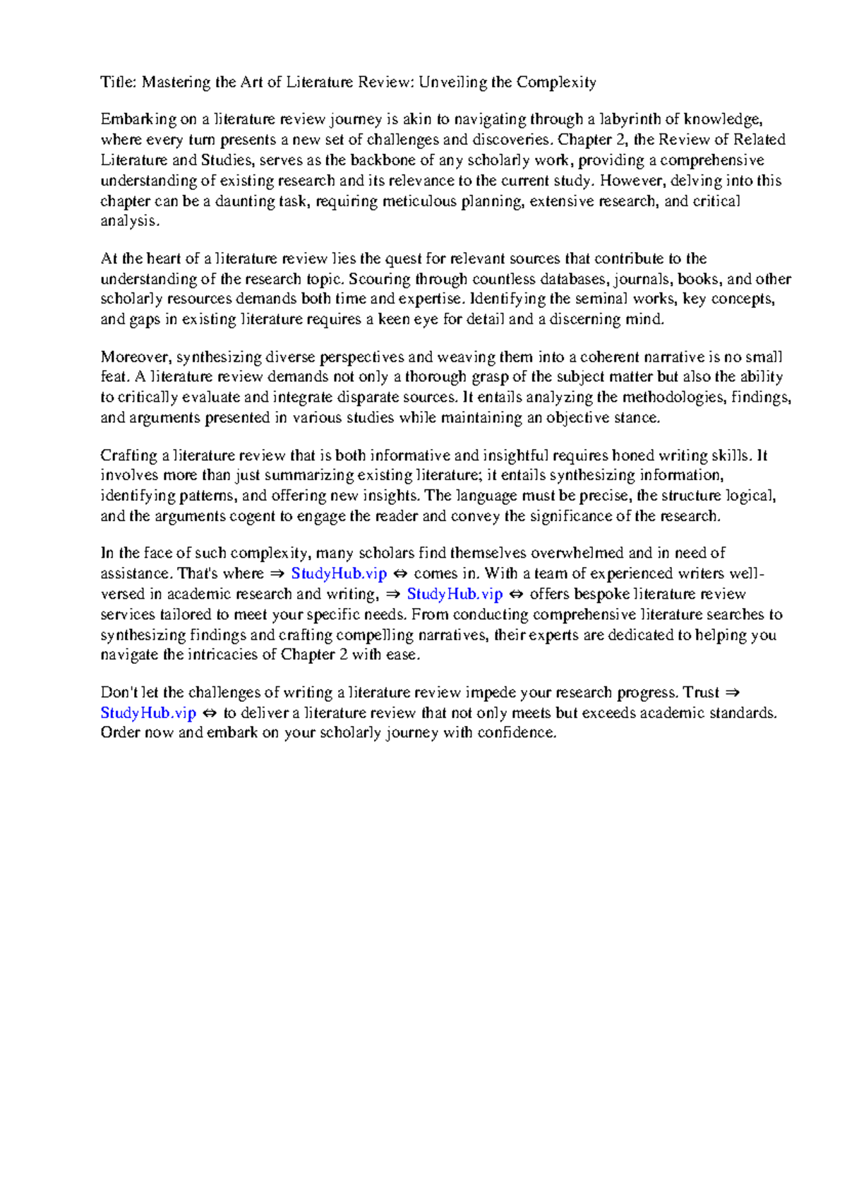 Chapter 2 Review Of Related Literature And Studies Example - Title ...