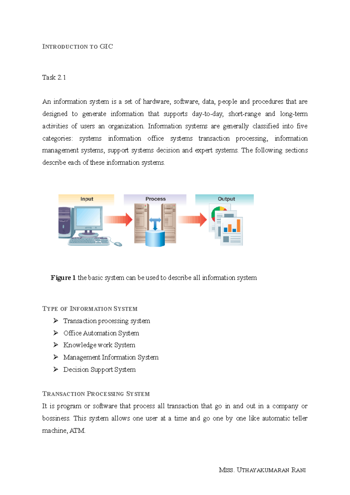 ISO task 2 - Lecture notes 2 - INTRODUCTION TO GIC Task 2 An ...