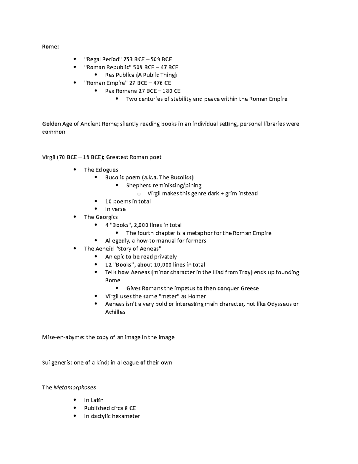 Ancient Rome notes - Rome: "Regal Period" 753 BCE – 509 BCE "Roman ...