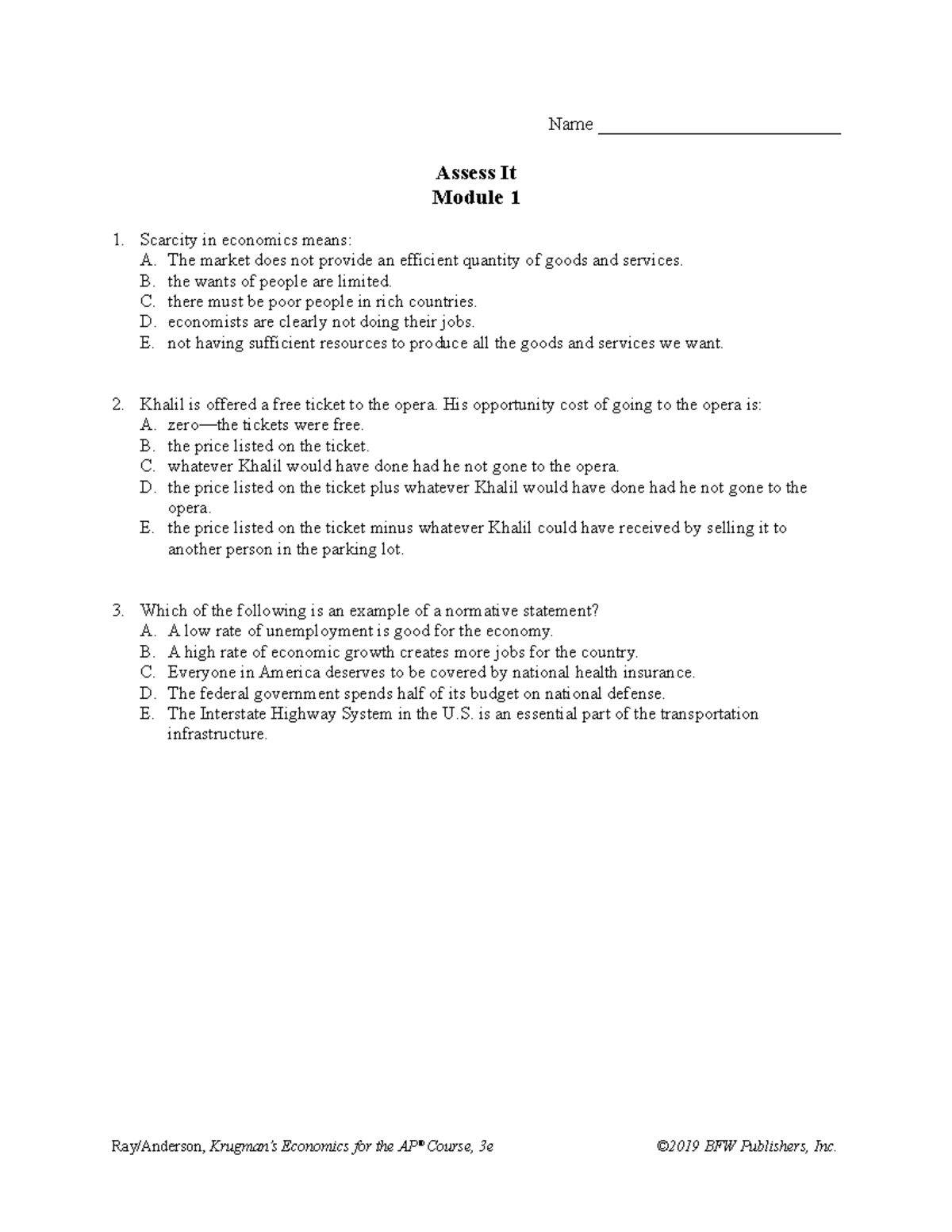 Unit 1 Basic Concepts 1 - Name __________________________ Assess It ...