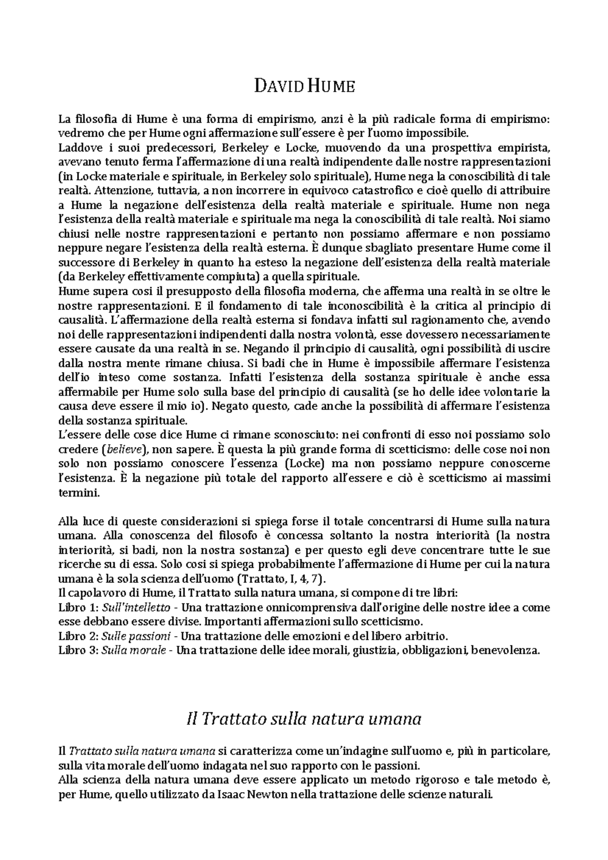 David Hume - consigliatisimo - DAVIDठ⃚HUMEठ⃚ ठ⃚ - Studocu