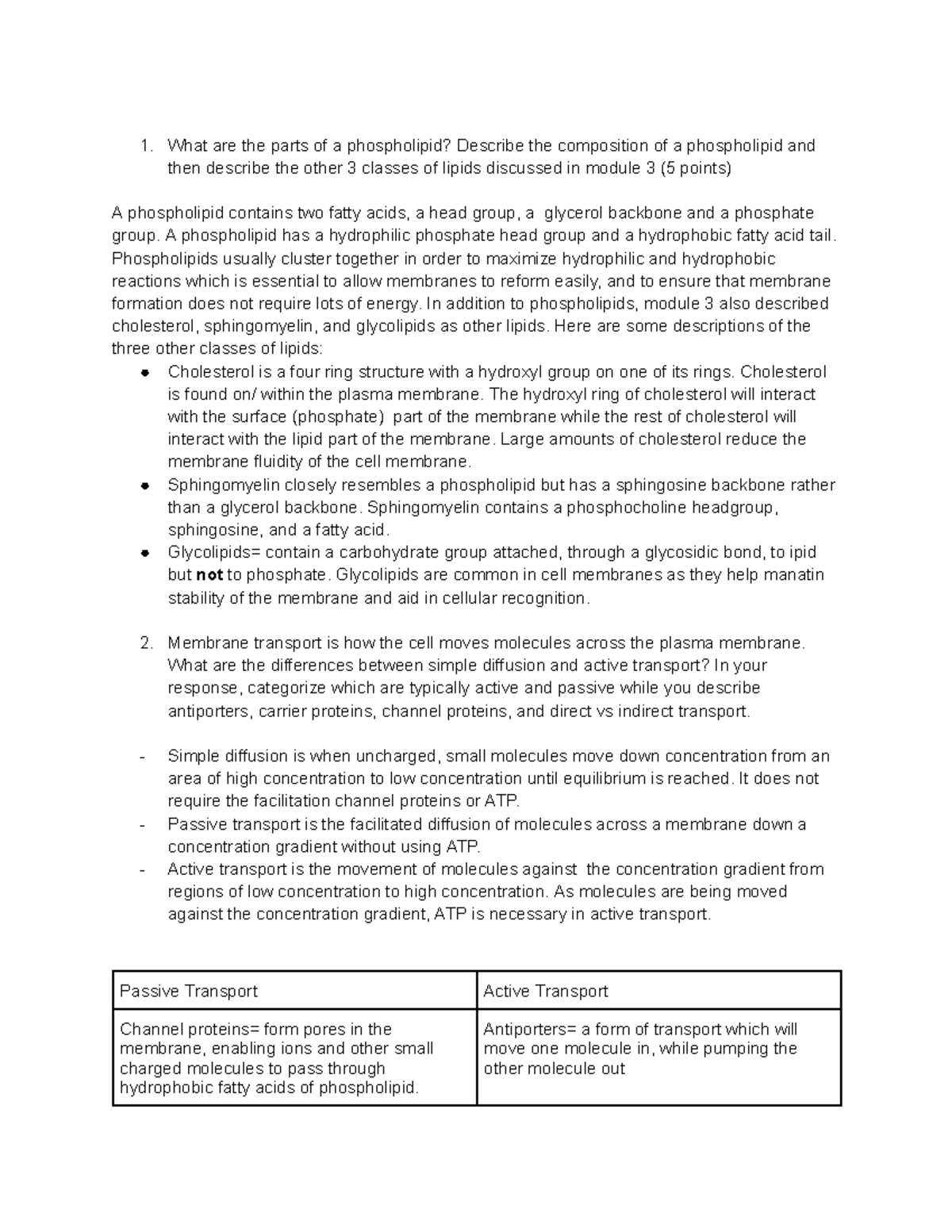 Week 3 Learning Outcome Assignment - What are the parts of a ...