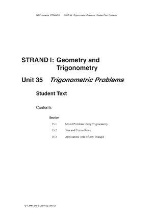 CSEC Mathematics P1 May-June - College Mathematics 1A - Studocu