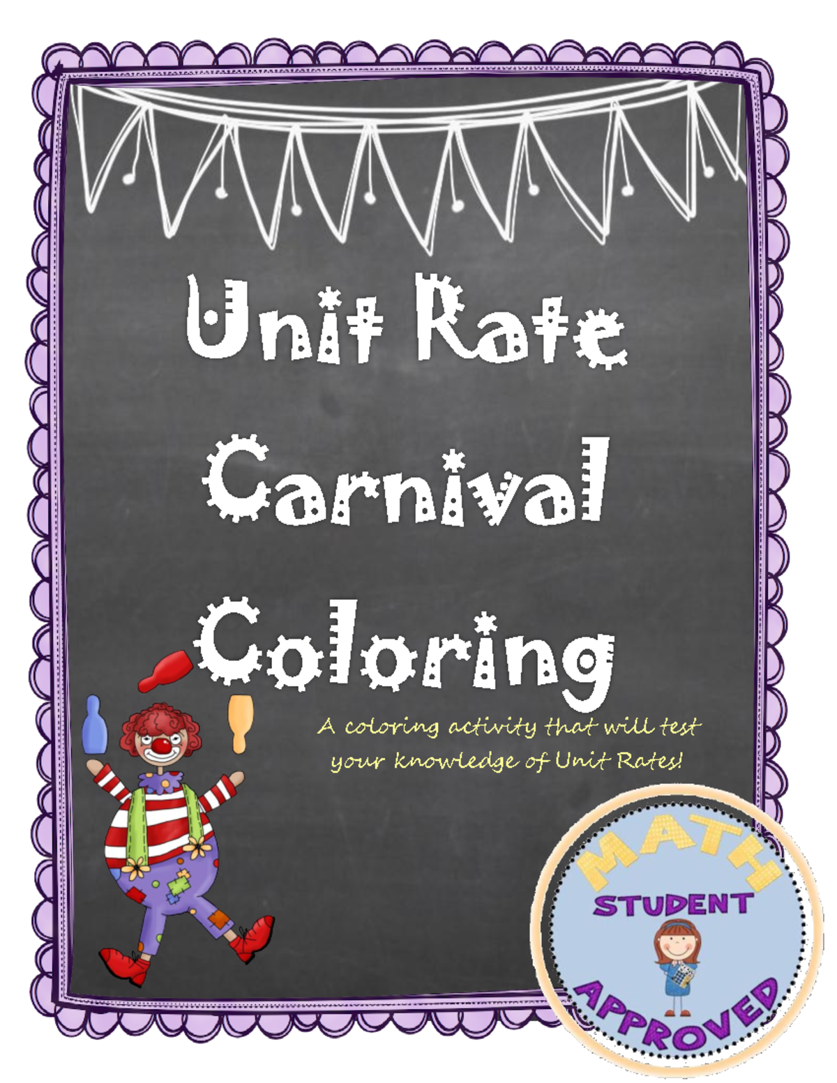 Coloring-unit-rate - math - A coloring activity that will test your ...