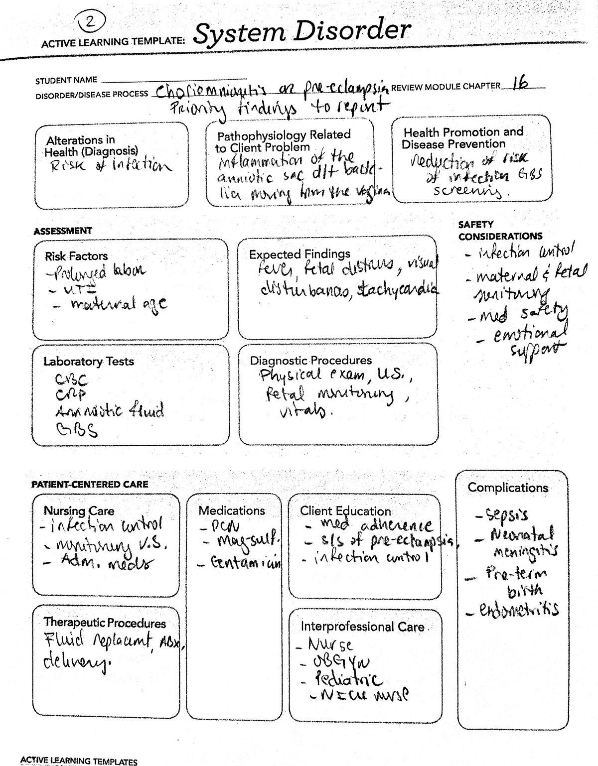 Neurotransmitter Imbalanc - ACTIVE LEARNING 2 TEMPLATE: System Disorder ...