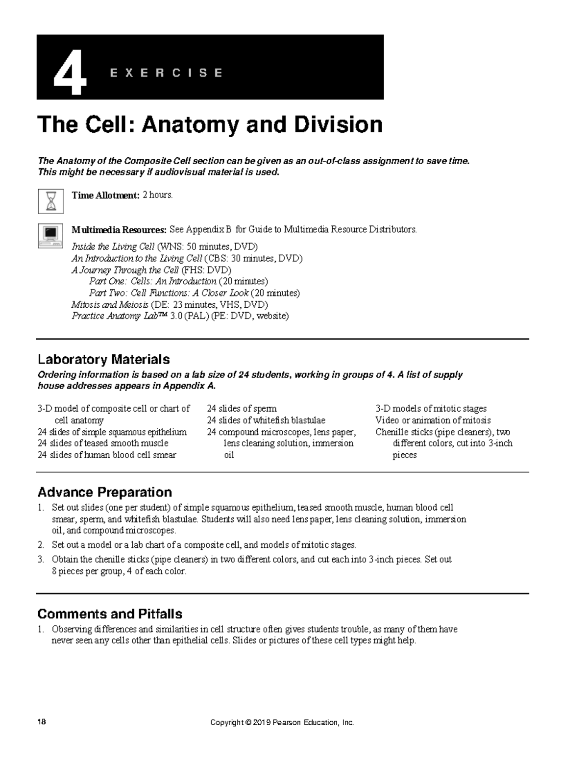 Lab Material Exercise 4 - 18 Copyright © 2019 Pearson Education, Inc. 4 ...