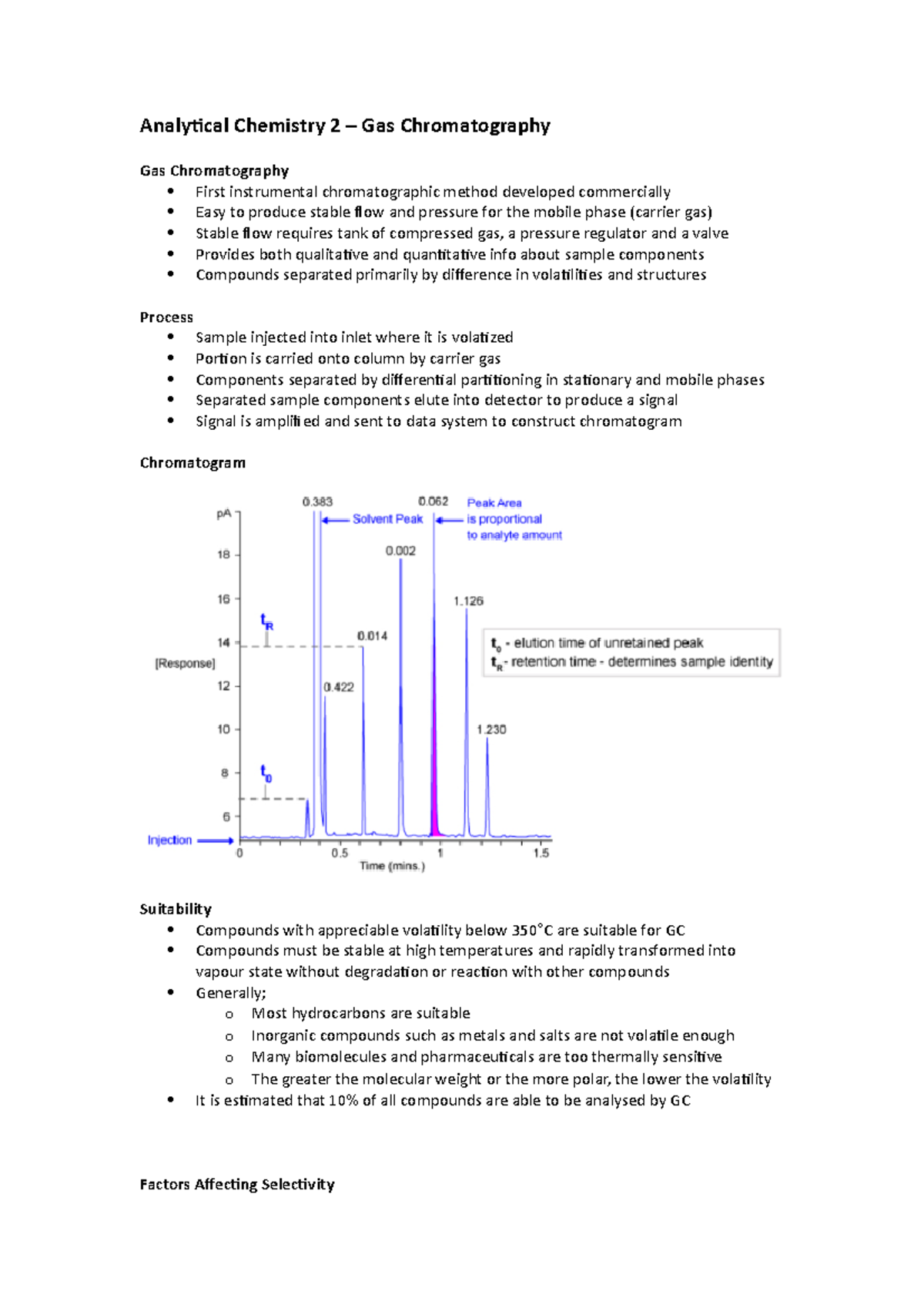 AC2 – Gas Chromatography - Analytical Chemistry 2 – Gas Chromatography ...