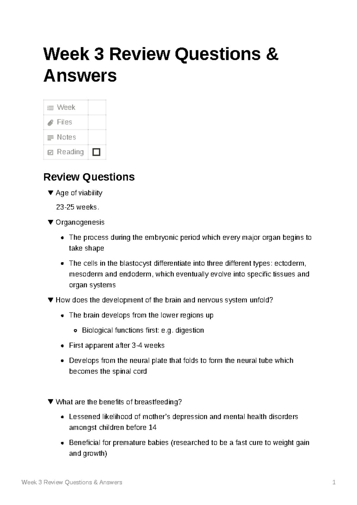 Week 3 Review Questions Answers - Week 3 Review Questions & Answers 1 Week 3 Review Questions ...