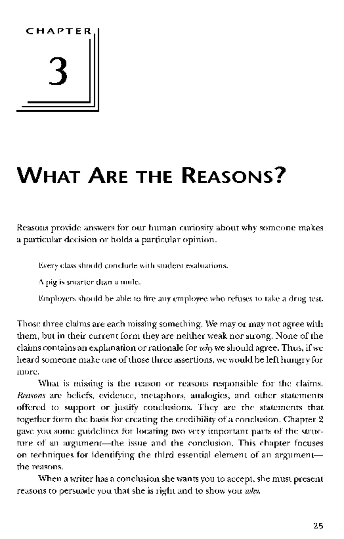 Browne and Keeley - What are the Reasons - C H A P T E R 3 I W H A T A ...