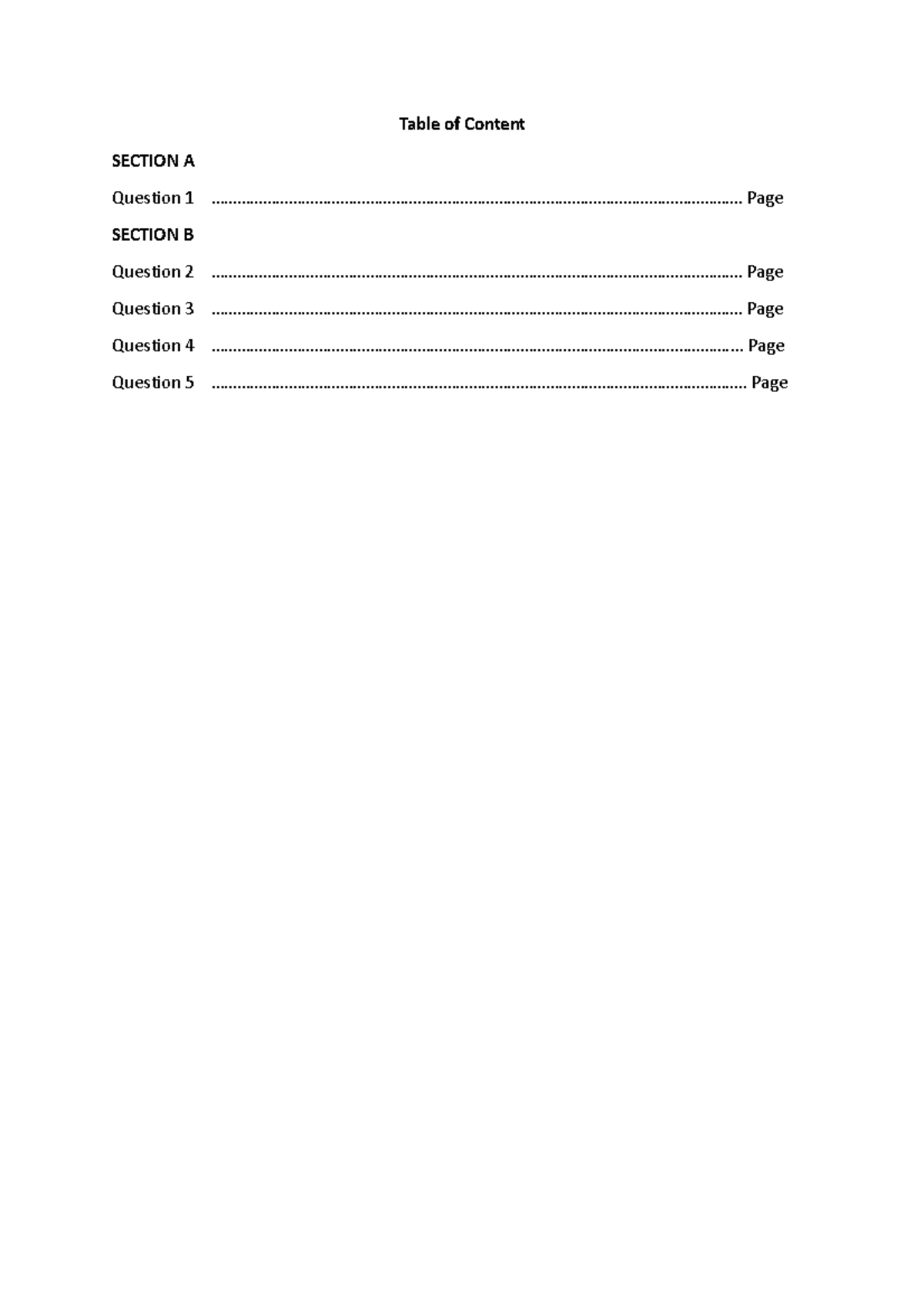 AI Assignment - Table of Content SECTION A Question 1 - Studocu