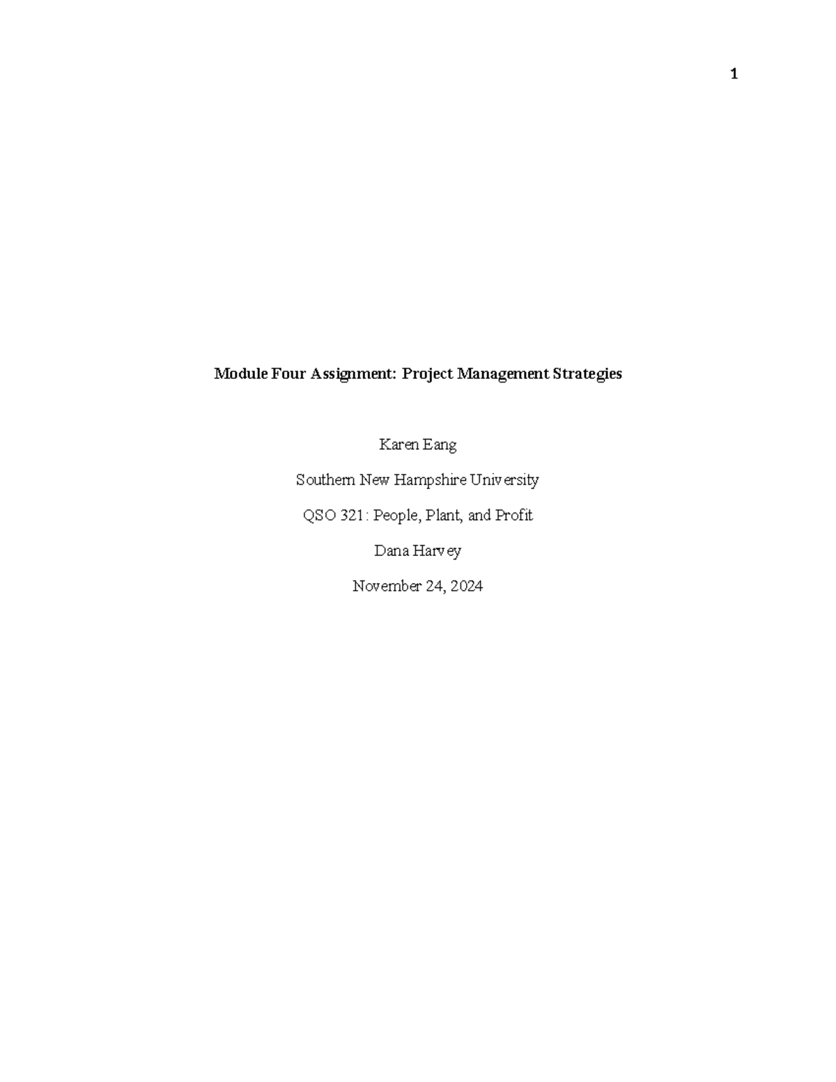 Module 4 Assignment - Module Four Assignment: Project Management ...