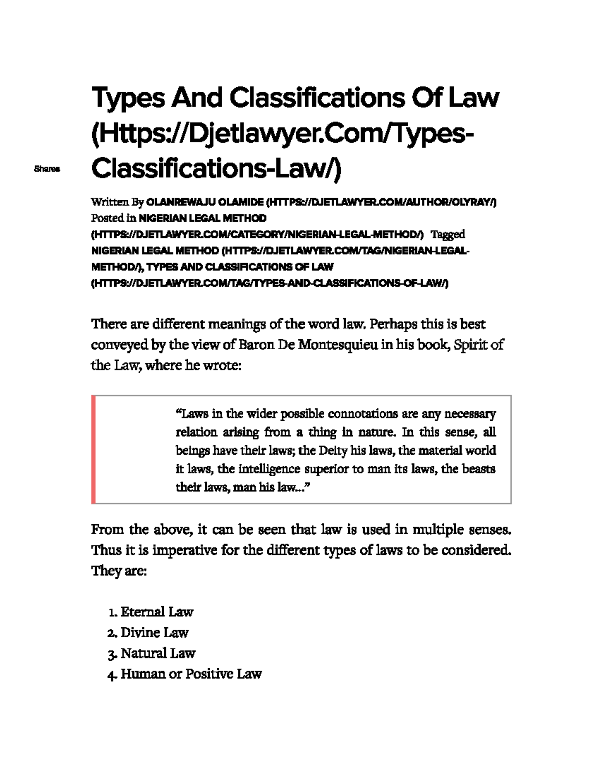 Classification of law - BSA202 - Studocu