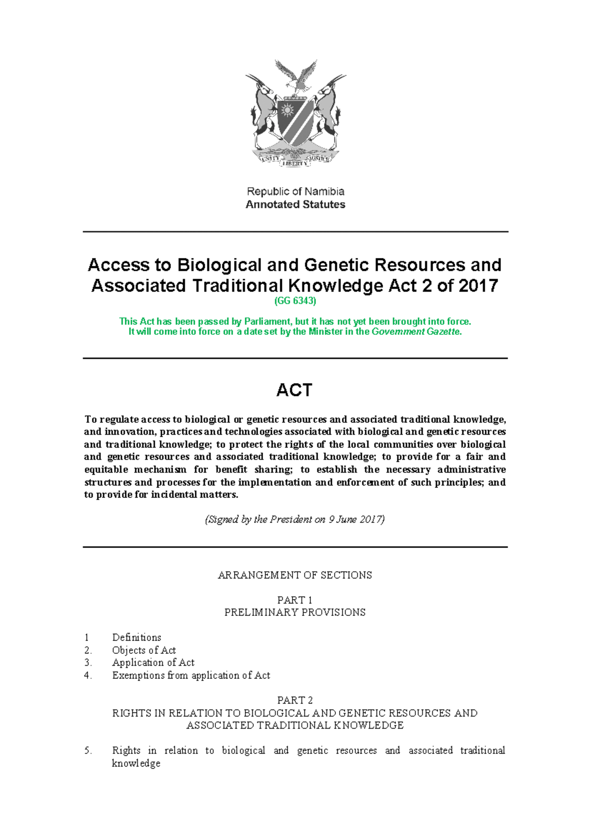 Access to Biological and Genetic Resources and Associated Traditional ...