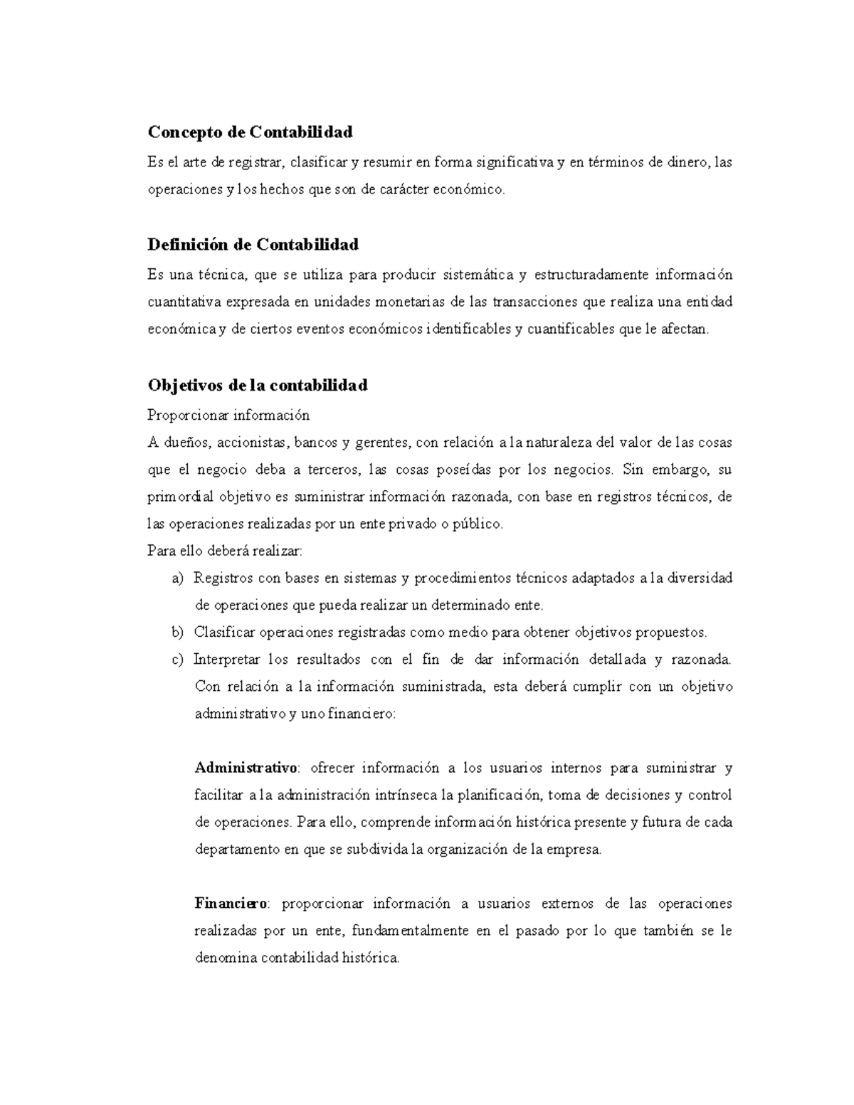 Concepto de contabilidad - Definición de Contabilidad Es una técnica ...