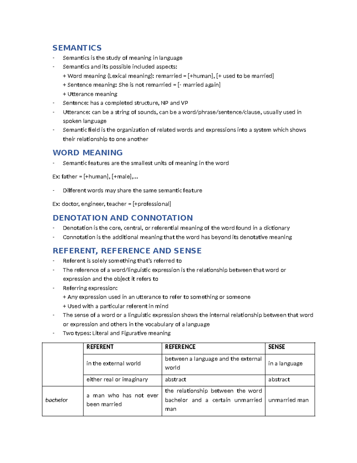 Introduction to English Literature 3 - SEMANTICS Semantics is the study ...