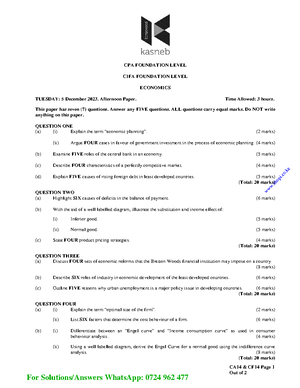 Comm Skills 2021 Dec 2023 Past Papers - CA12 Page 1 Out of 2 CPA ...
