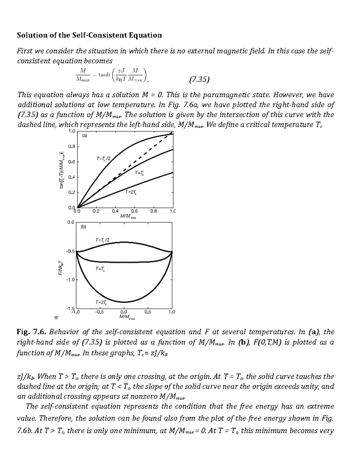 Solution of the Self - Solution of the Self-Consistent Equation First ...