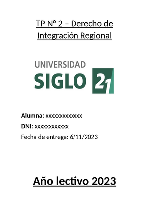 Mediación y Arbitraje TP3 - Universidad Siglo XXI TP 3 - Mediación, arbitraje y negociación 2024 ...