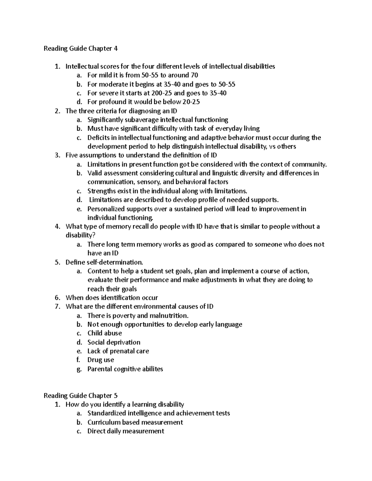 Reading Guide Chapter 4 - For mild it is from 50-55 to around 70 b. For ...