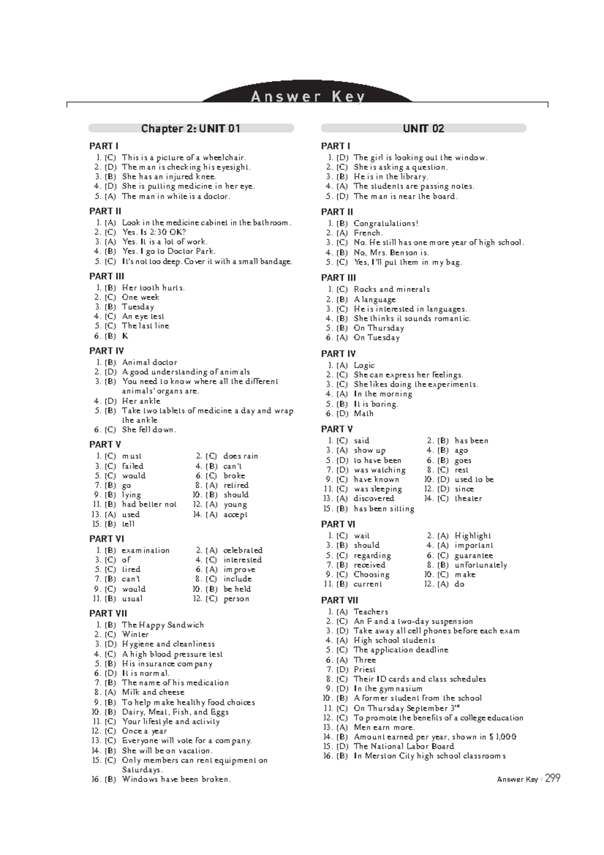 Vdocuments - 333 - Answer Key / 299 A n s w e r K e y Chapter 2: UNIT ...