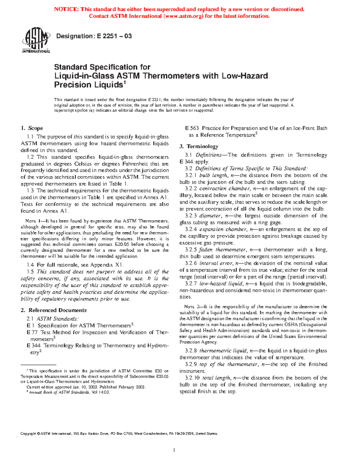 E 2251 â€“ 03 Rtiyntetmdm - Designation: E 2251 – 03 Standard ...