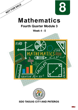 MATH8 Q4 WEEK8 Hybrid Version 1 - Mathematics Fourth Quarter Module 6 ...