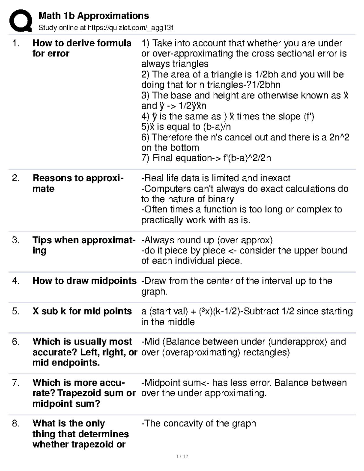 Slicing and Approximations Flashcards - Study online at quizlet/_agg13f ...