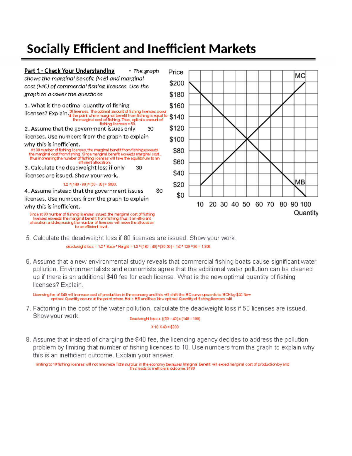 Week 14 Hw Socially Efficient And Inefficient Markets 1 Tagged