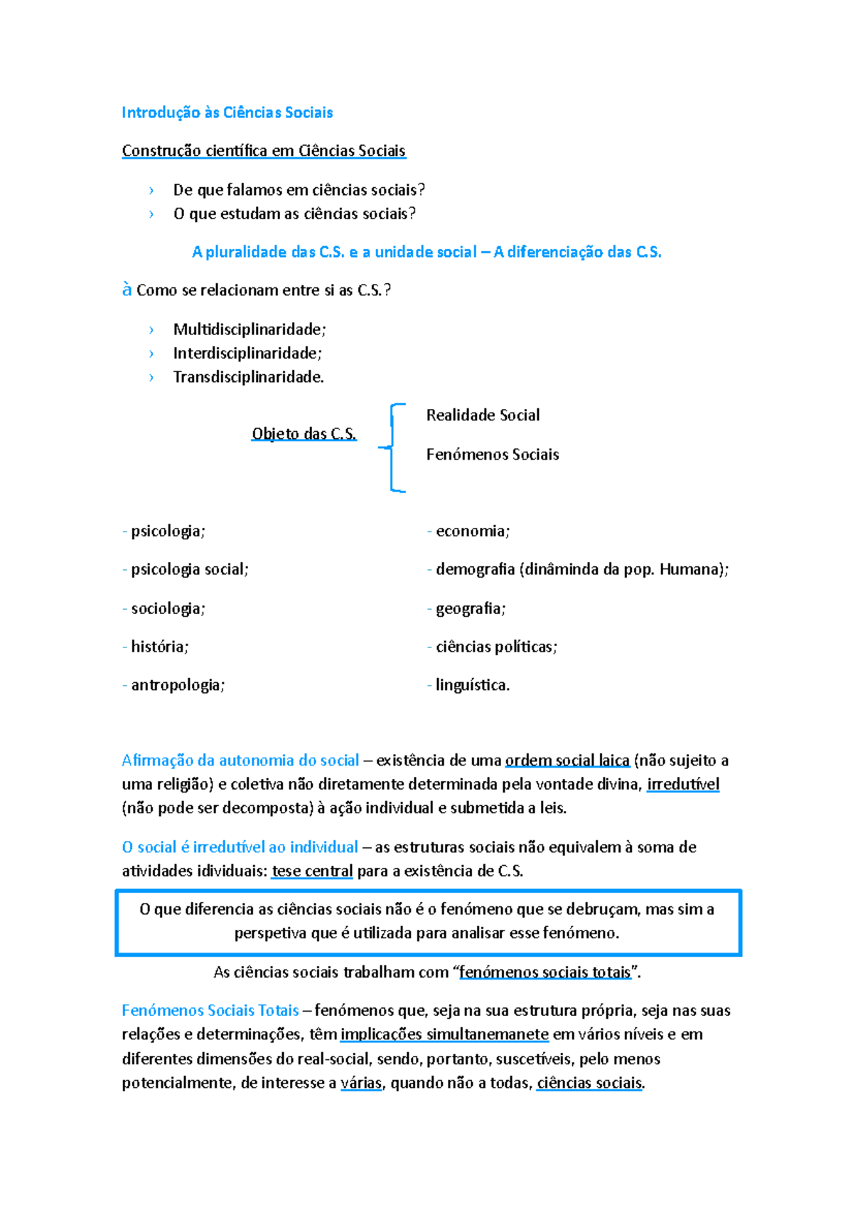 Portofo╠ülio - mnmnmn - Introdução às Ciências Sociais Construção ...