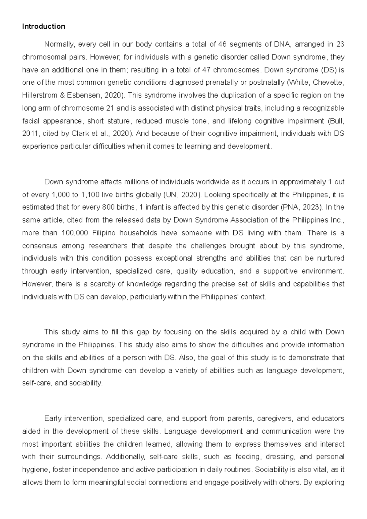 Research- Proposal - Introduction Normally, every cell in our body ...
