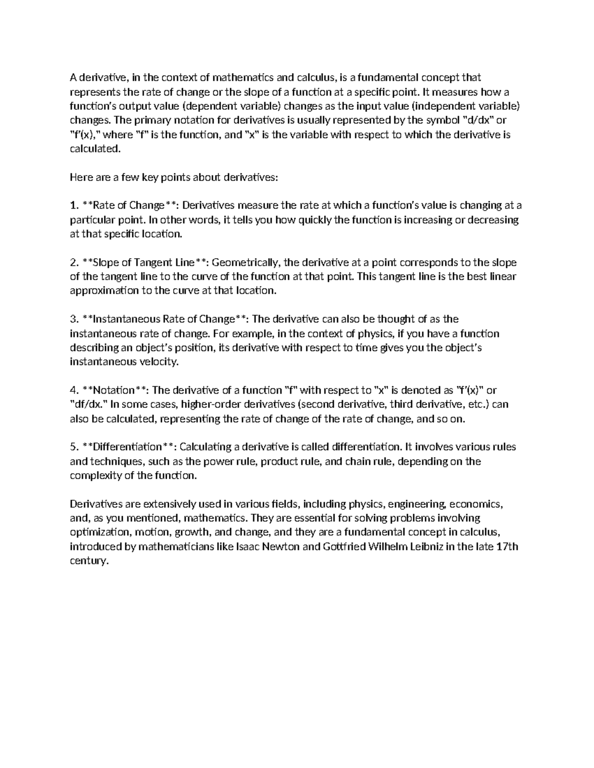 Derivatives - what is a derivative basics - A derivative, in the ...