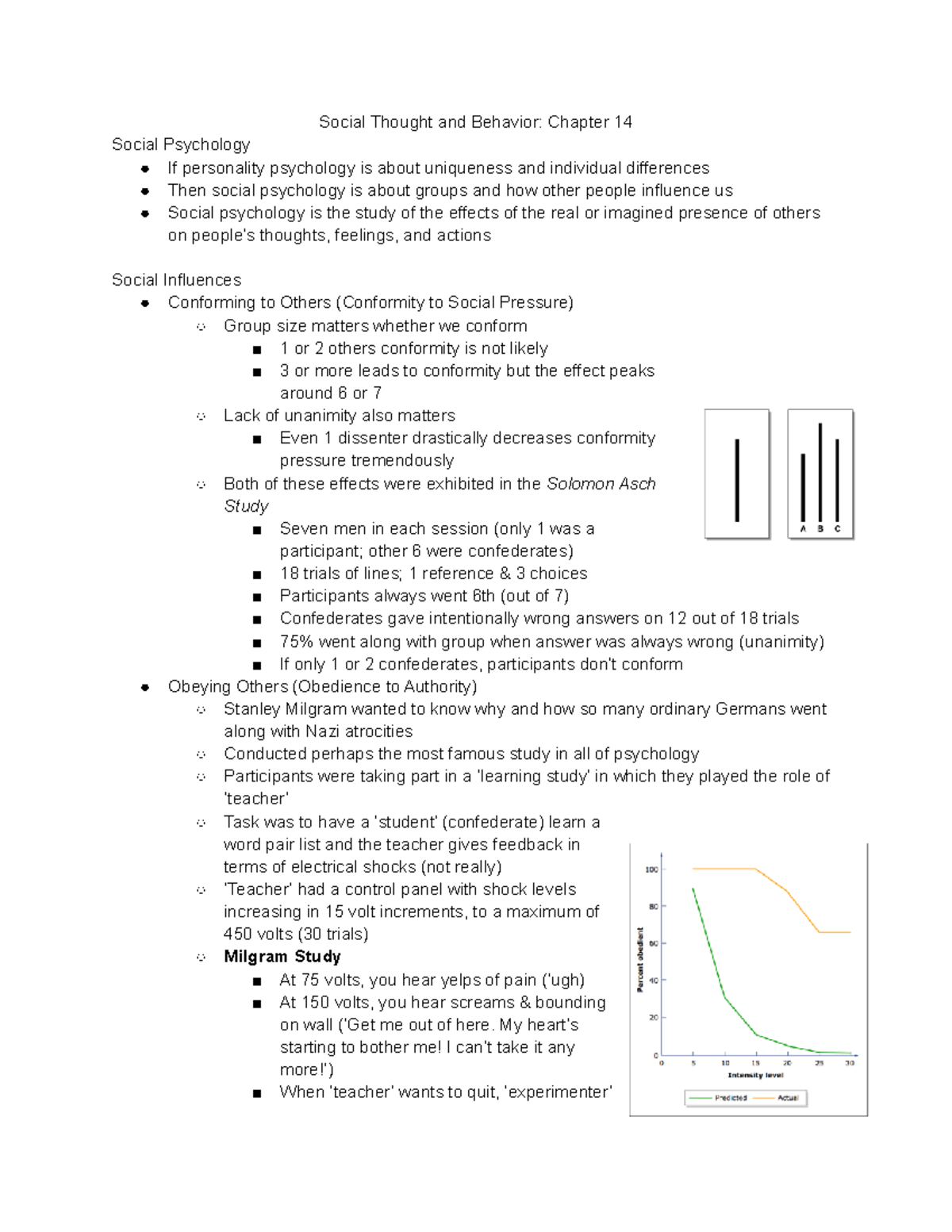 Gen Psych - Ch. 14 - Professor Feist - Social Thought and Behavior ...