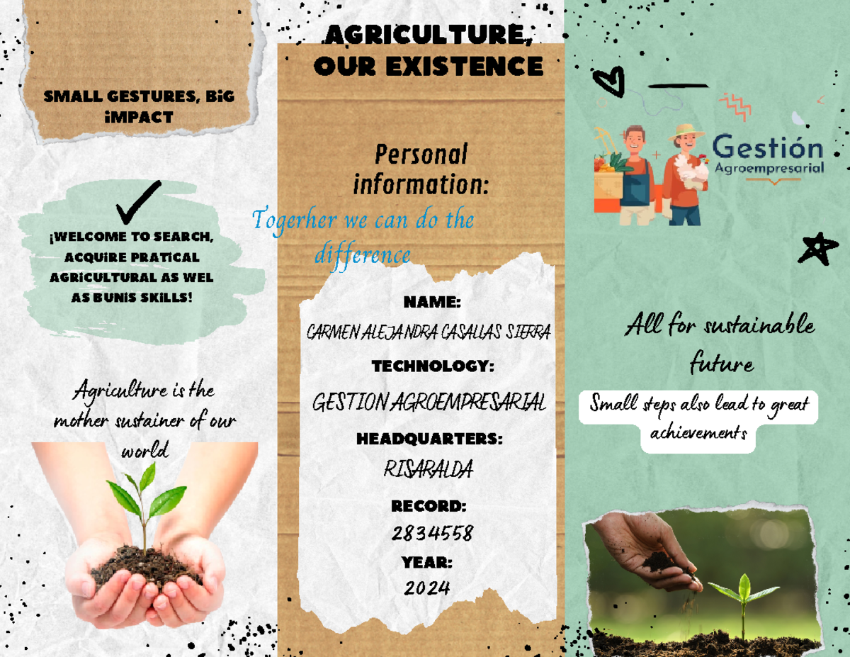 Folleto Tríptico ( ingles) - Small steps also lead to great ...